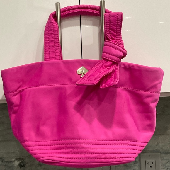 kate spade | Bags | Kate Spade Fuchsia Nylon Flatiron Hana Tote | Poshmark